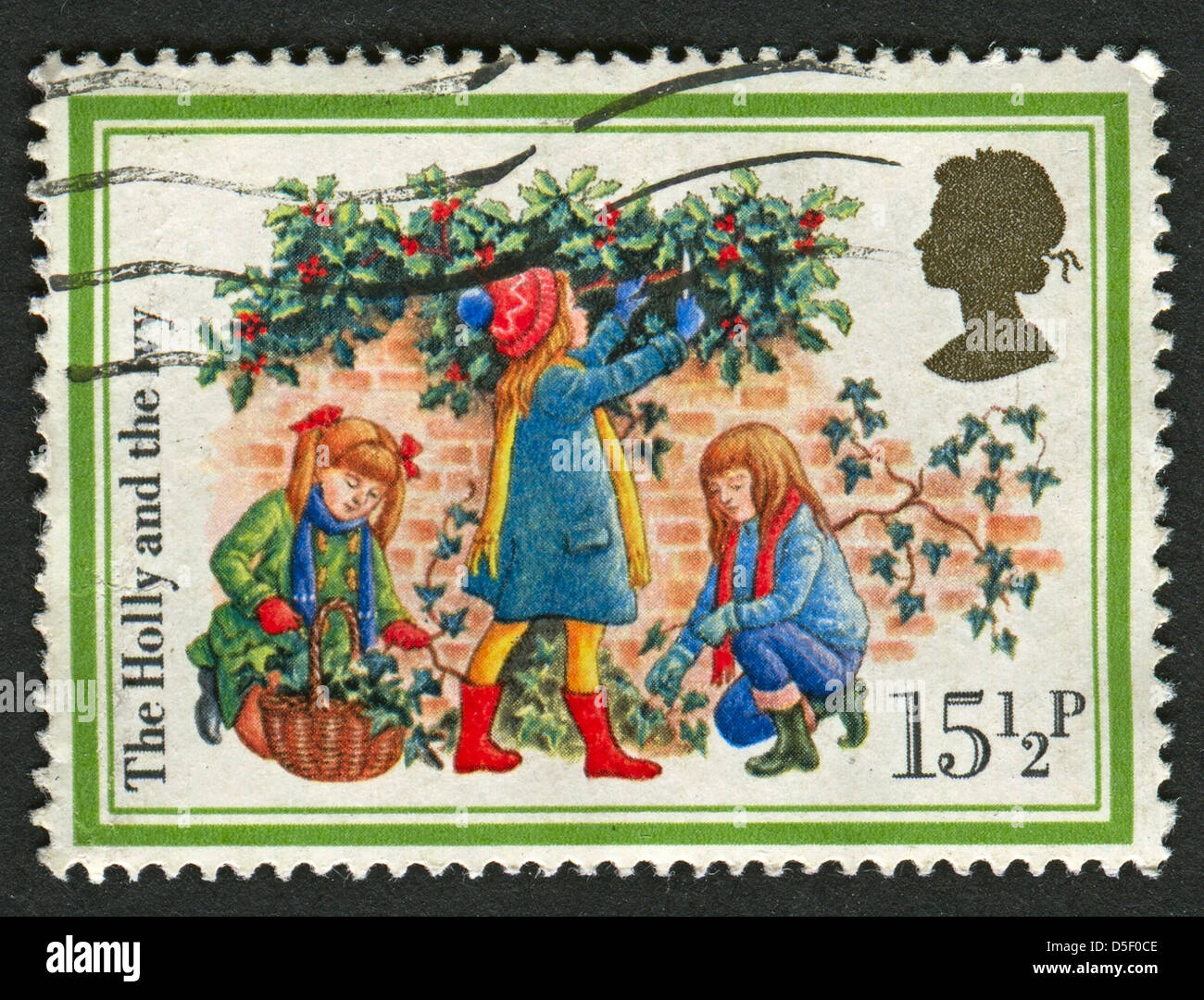 UK - CIRCA 1982: A stamp printed in UK shows image of The Holly and the ...