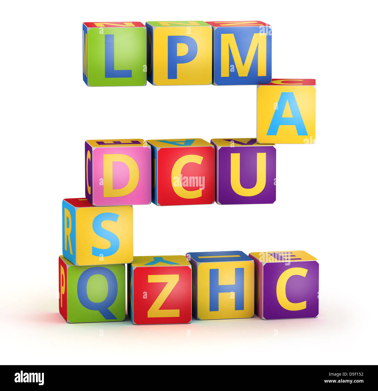 Number 2 from ABC cubes for kid spell education Stock Photo - Alamy