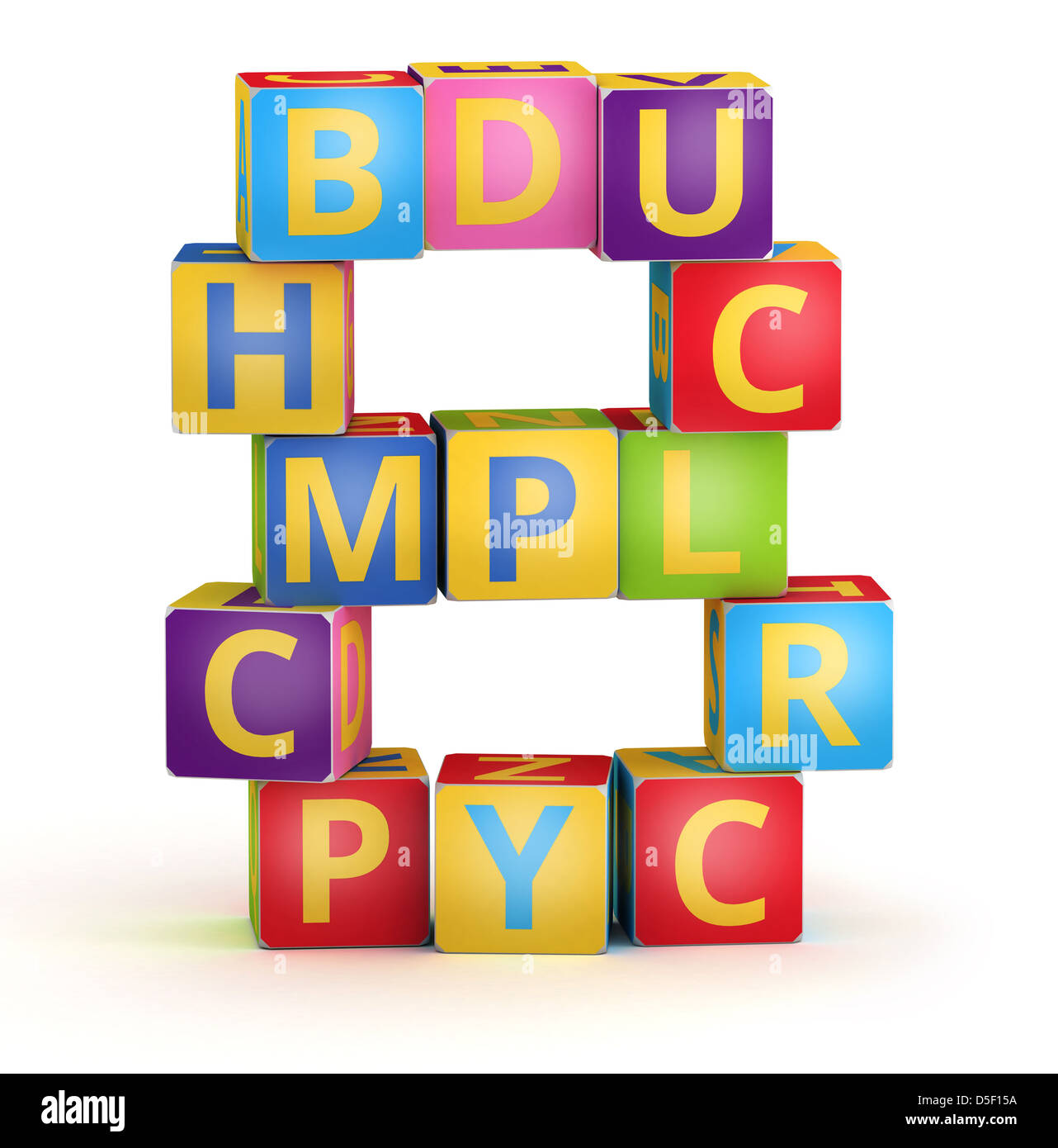 Number 8 from ABC cubes for kid spell education Stock Photo - Alamy