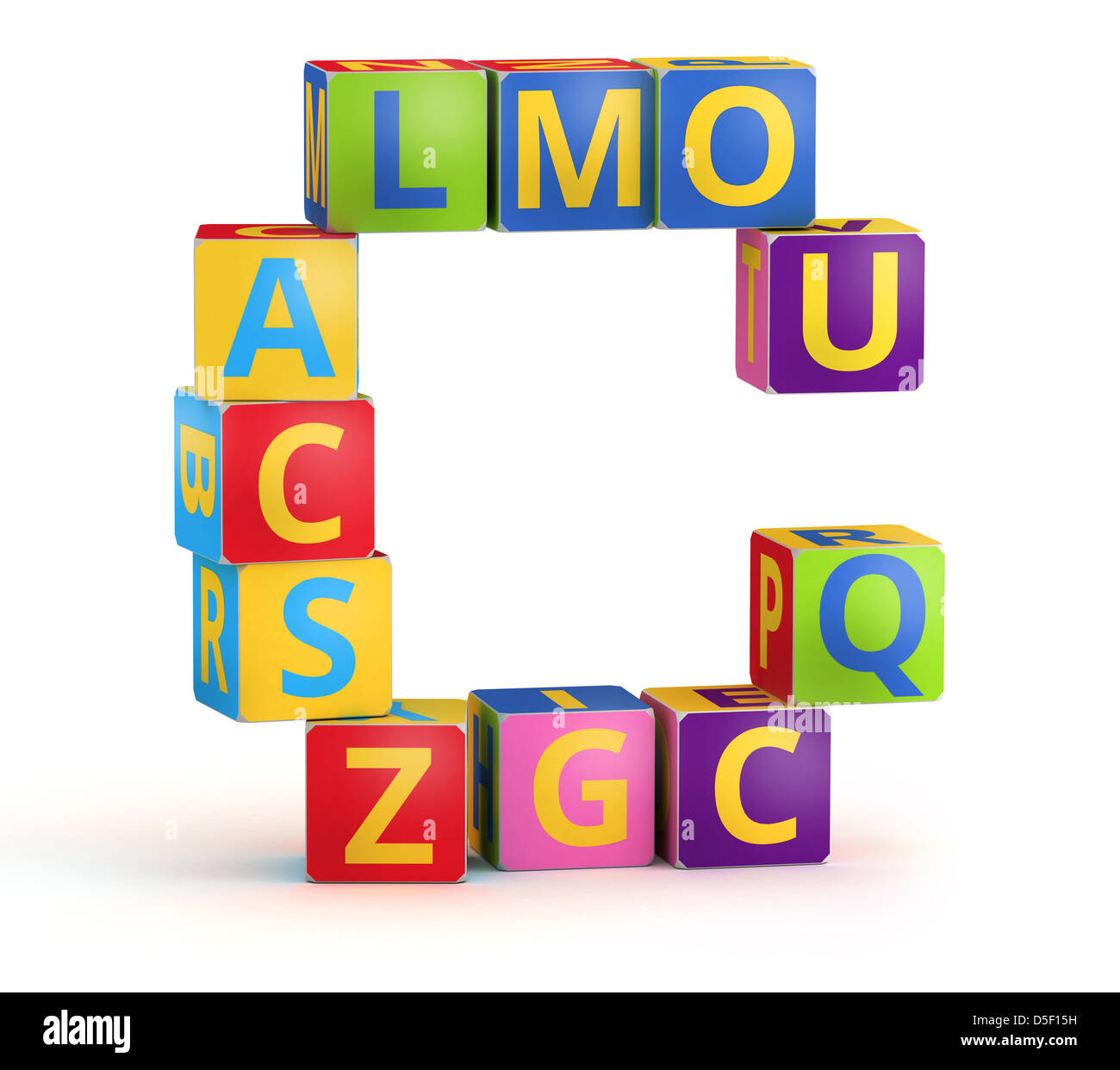 Letter C from ABC cubes for kid spell education Stock Photo - Alamy