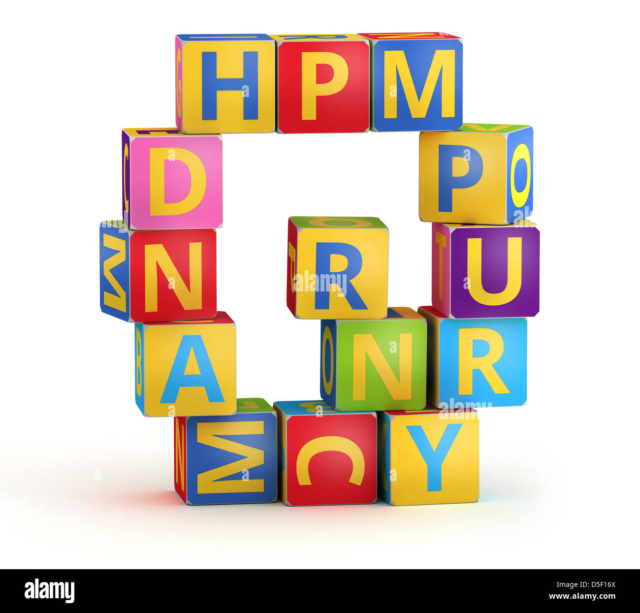 Cubes alphabet q hi-res stock photography and images - Alamy