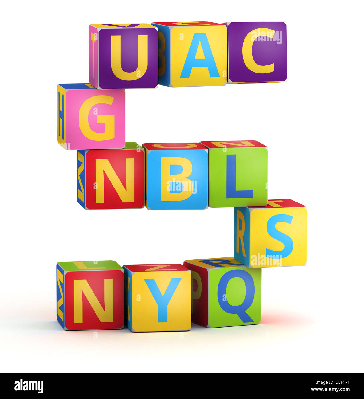 Letter S from ABC cubes for kid spell education Stock Photo - Alamy