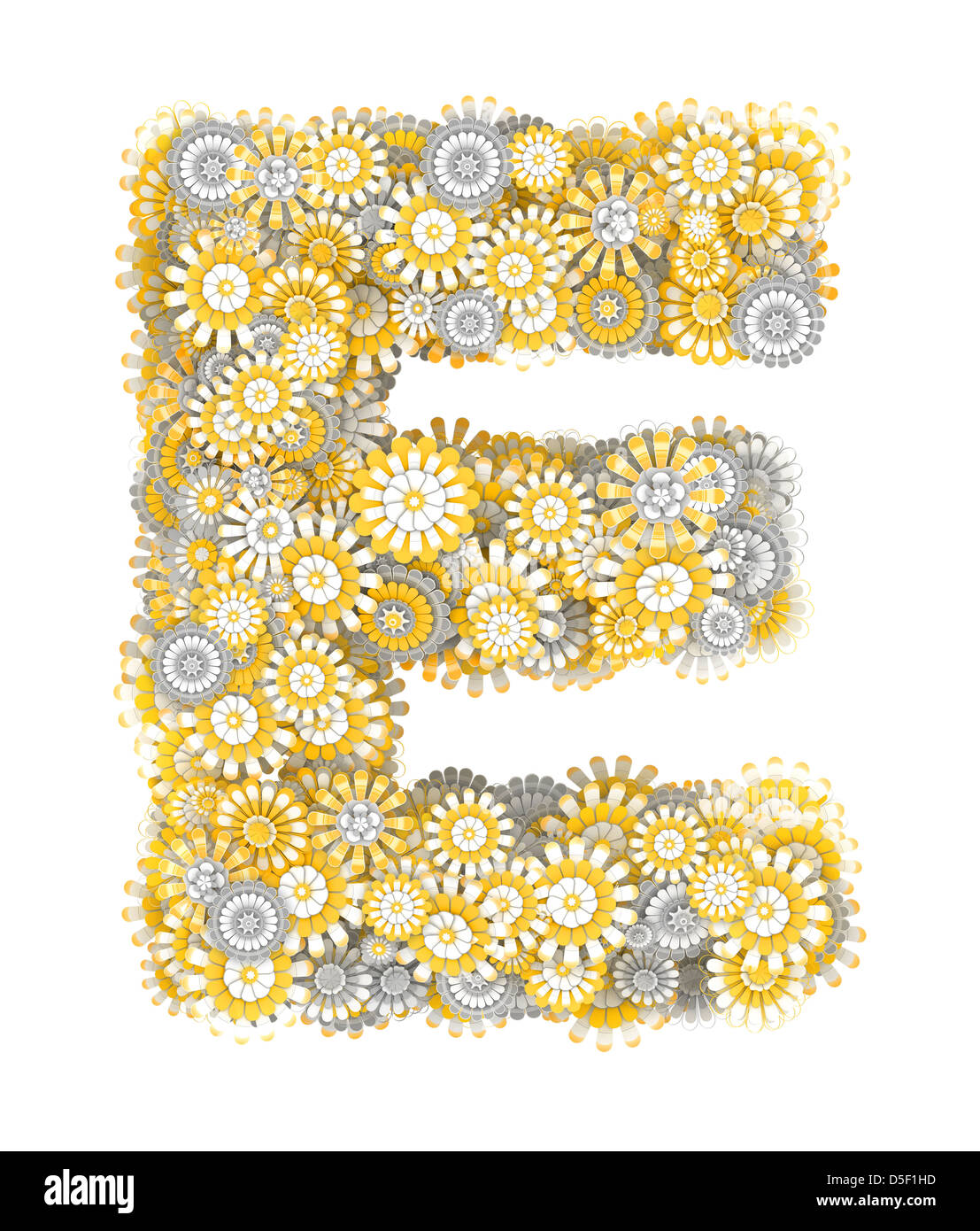 Letter e flowers hi-res stock photography and images - Alamy