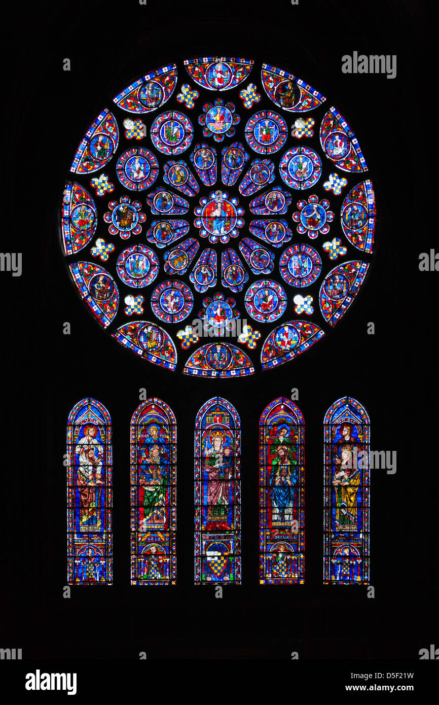 Stained Glass Rose Window Chartres Cathedral at Rodney Swisher blog