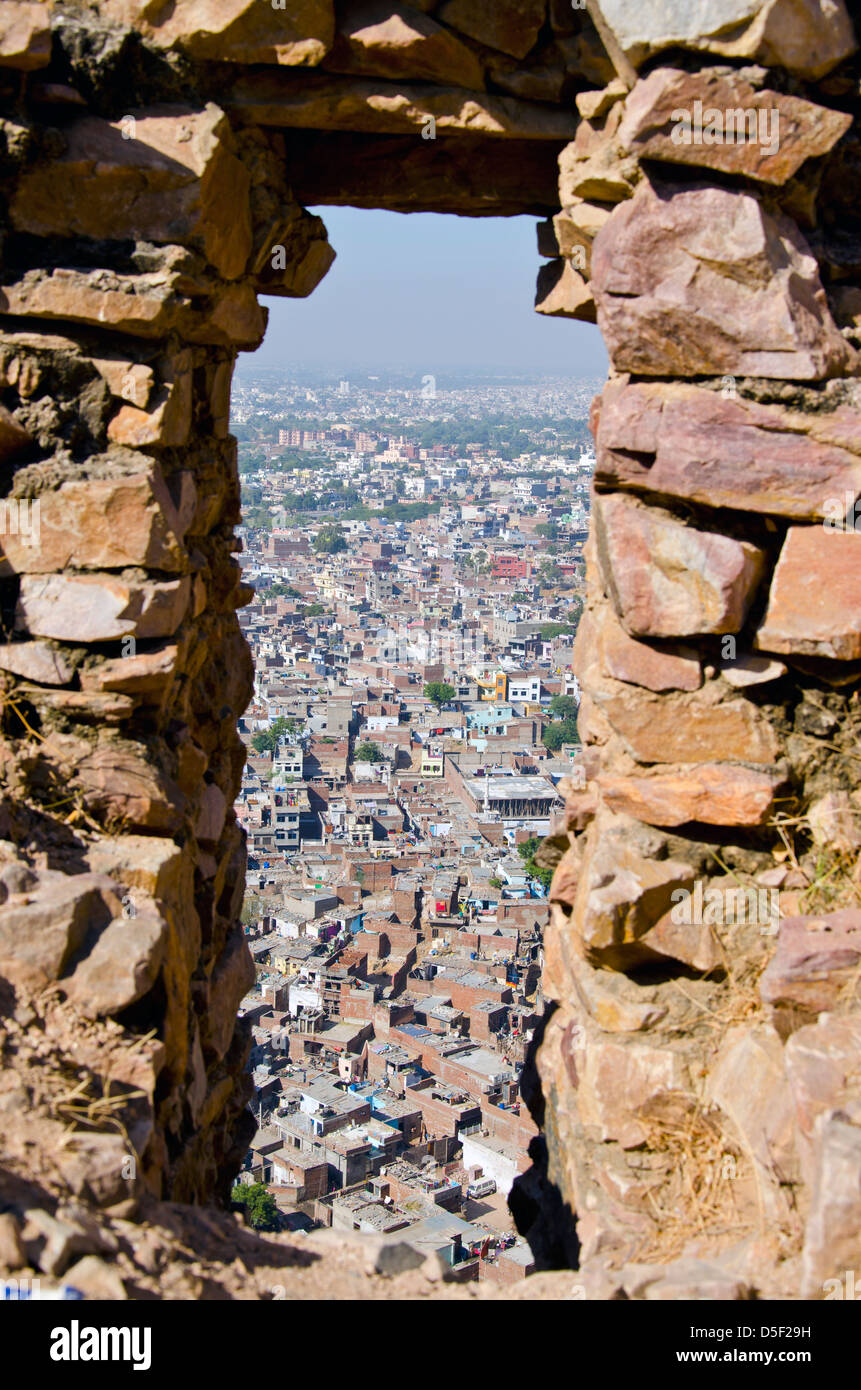 red Rajasthan historical city Jaipur in India Stock Photo - Alamy