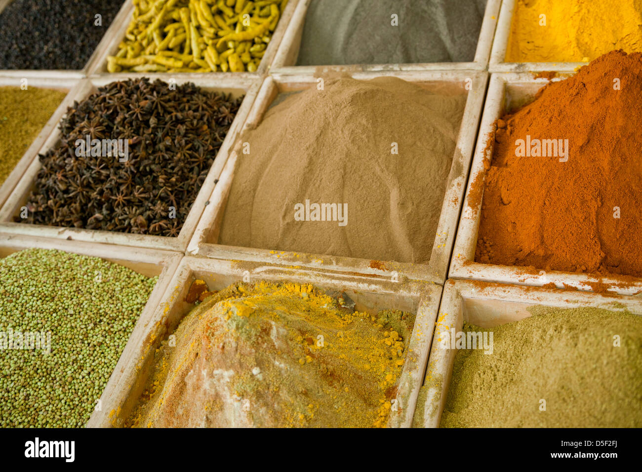 Colorful aromatic ingredients. Dry spices and herbs Stock Photo - Alamy