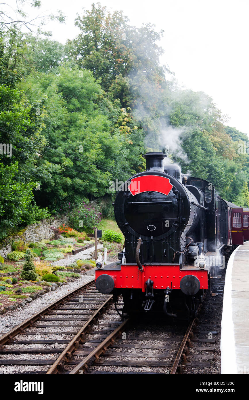 Old red train wagons hi-res stock photography and images - Alamy