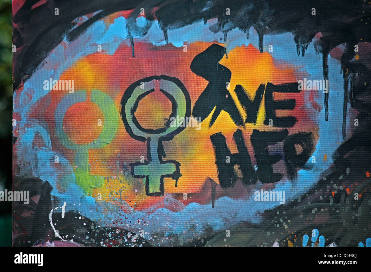 Save Girl Child Rangoli