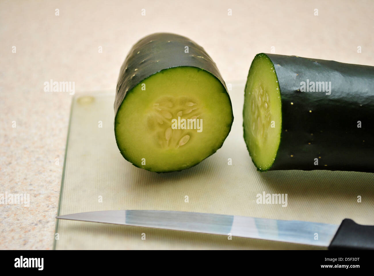 Close-up of a Fresh Cuke Stock Photo - Alamy