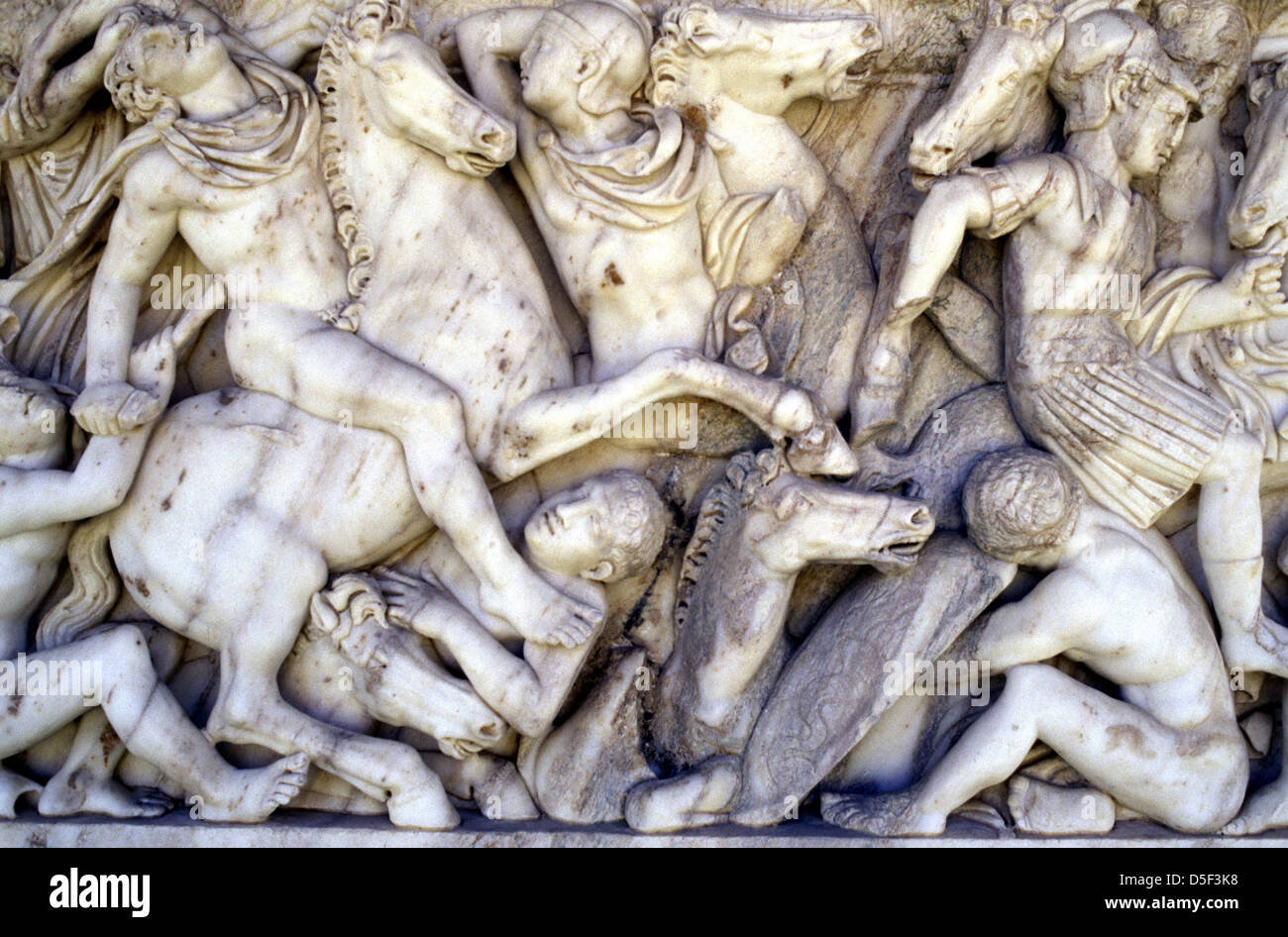 Ancient Marble Sarcophagi From The Roman Period Of The 3rd Century Bc
