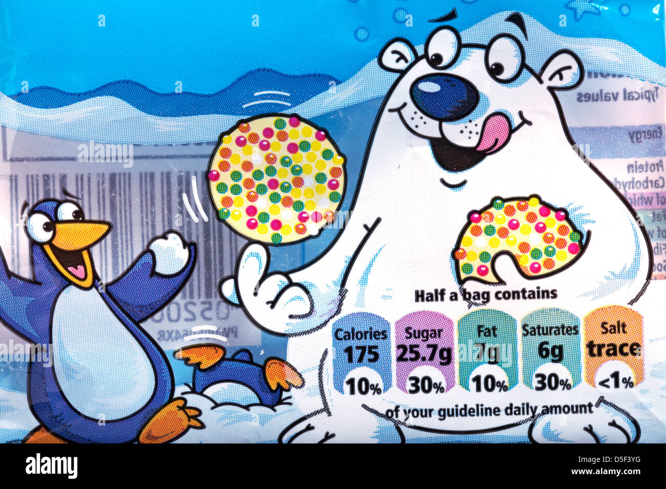 Nutrition facts on sweets hi-res stock photography and images - Alamy
