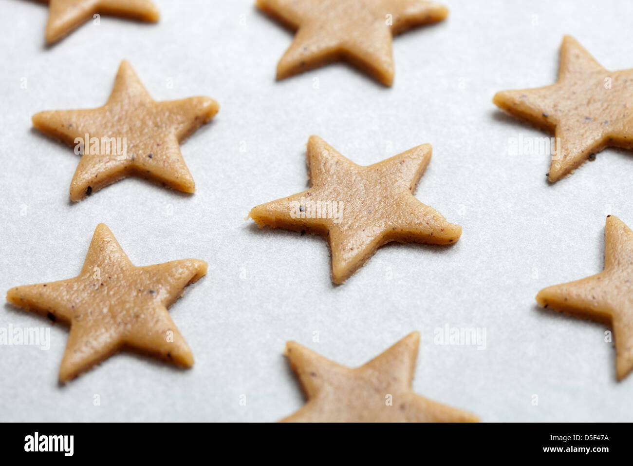 Baking star shape christmas cookies, selective focus Stock Photo - Alamy