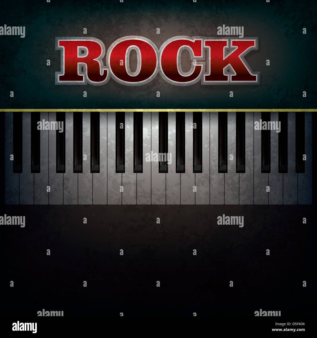 abstract grunge black background with word rock and piano Stock Photo ...