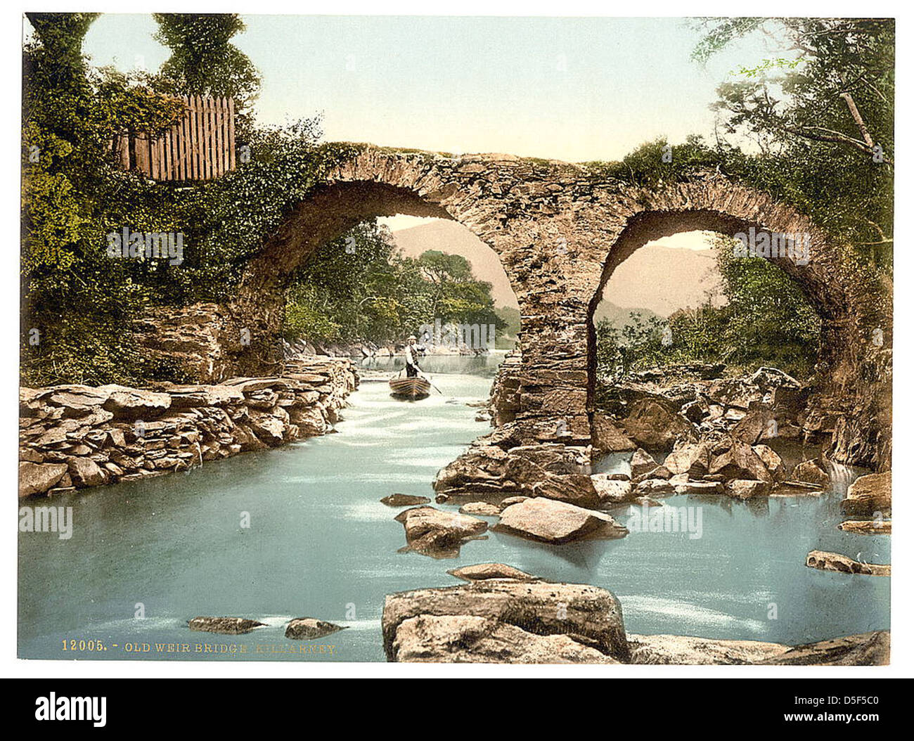 The Old Weir Bridge in Killarney, County Kerry, Ireland, captured in a ...