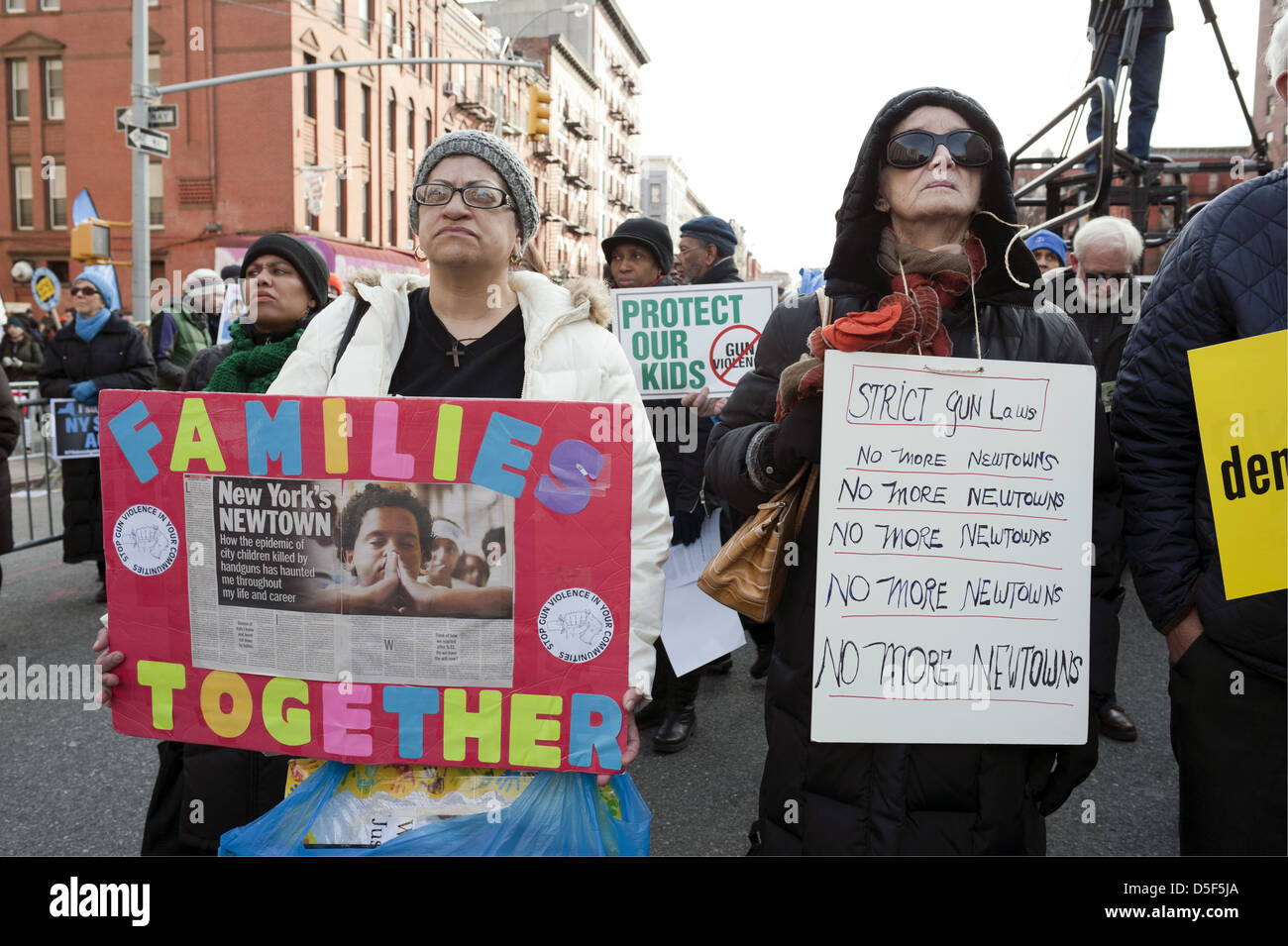 Anti-gun rally in the Harlem neighborhood of Manhattan on March 21 ...