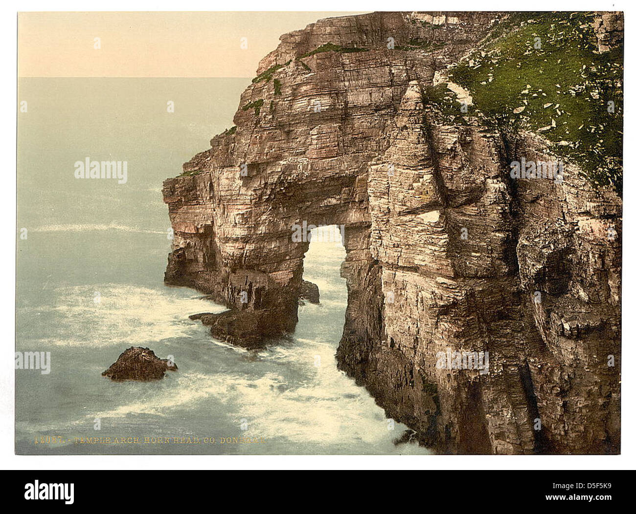 The Temple Arch at Horn Head, County Donegal, Ireland, is captured in ...