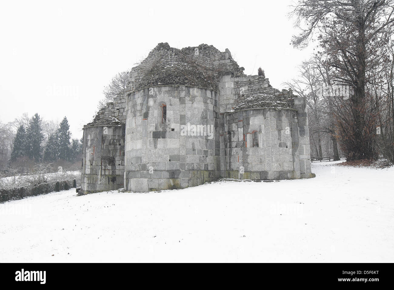 San Martino romanesque church in Gattico, Italy Stock Photo - Alamy