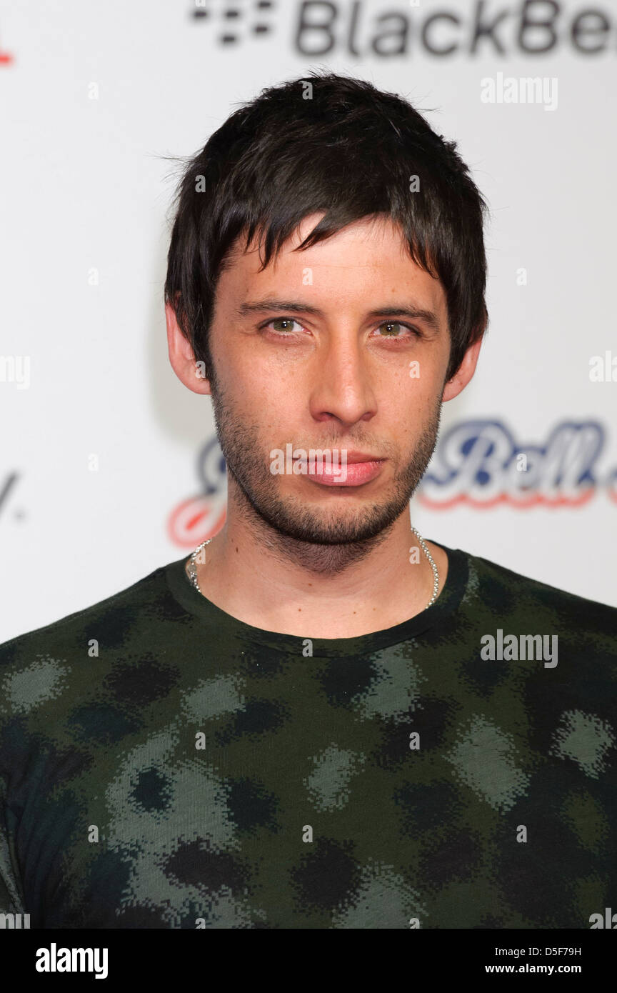 Elliot Gleave as Example, arrives for the Jingle Bell Ball Stock Photo ...