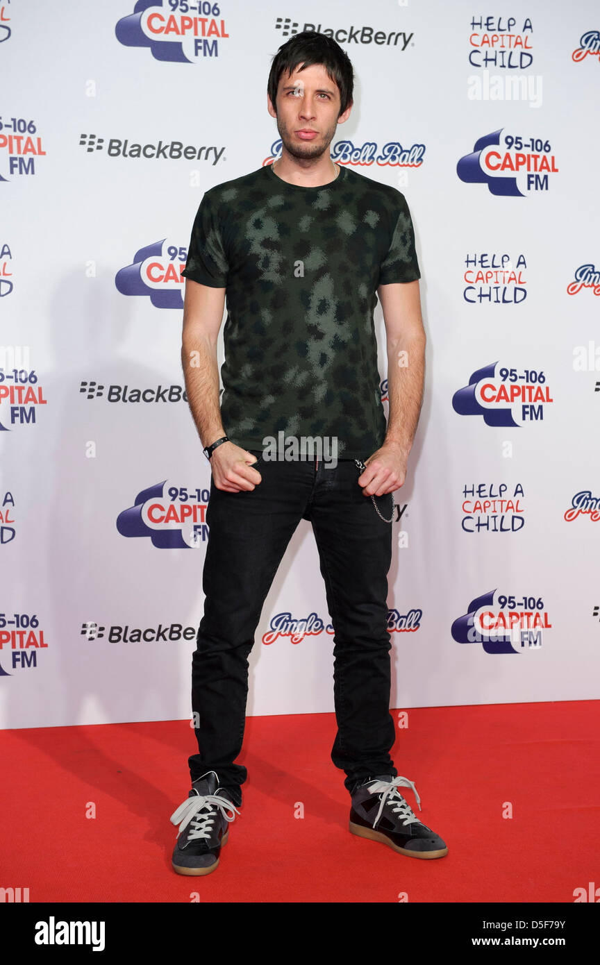 Elliot Gleave as Example, arrives for the Jingle Bell Ball Stock Photo ...