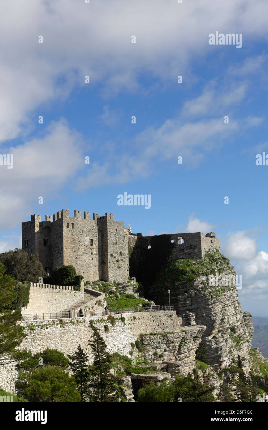 The Venus Castle at Erice, Sicily, Italy Stock Photo - Alamy