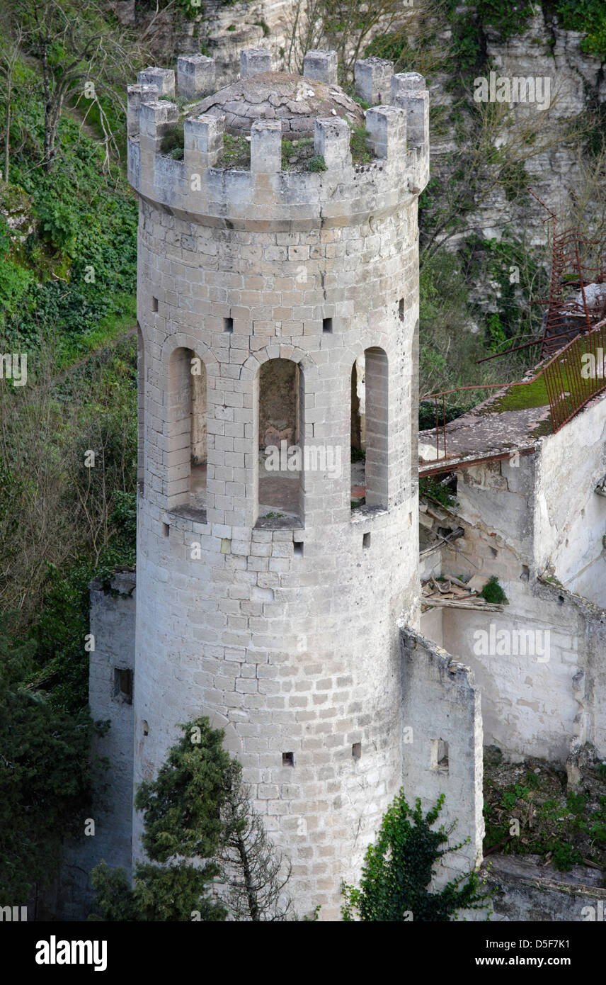 View of Torretta Pepoli, Erice, Trapani, Sicily, Italy Stock Photo - Alamy