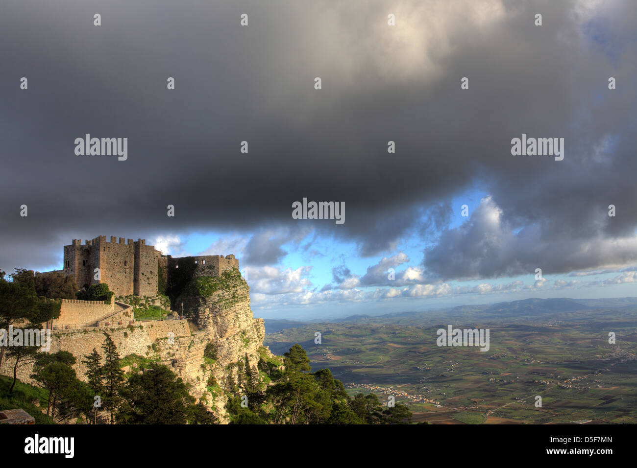 The Venus Castle at Erice, Sicily, Italy Stock Photo - Alamy