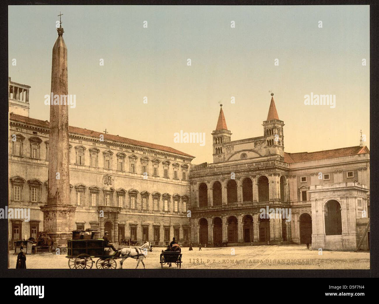 This photograph shows the Piazza di San Giovanni in Laterano, located ...