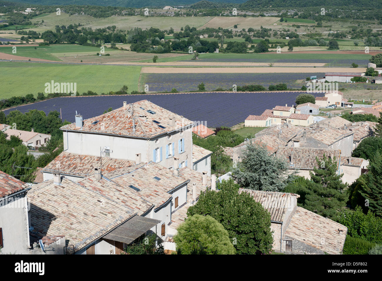 Provincial village by a river, Provence, France Stock Photo - Alamy