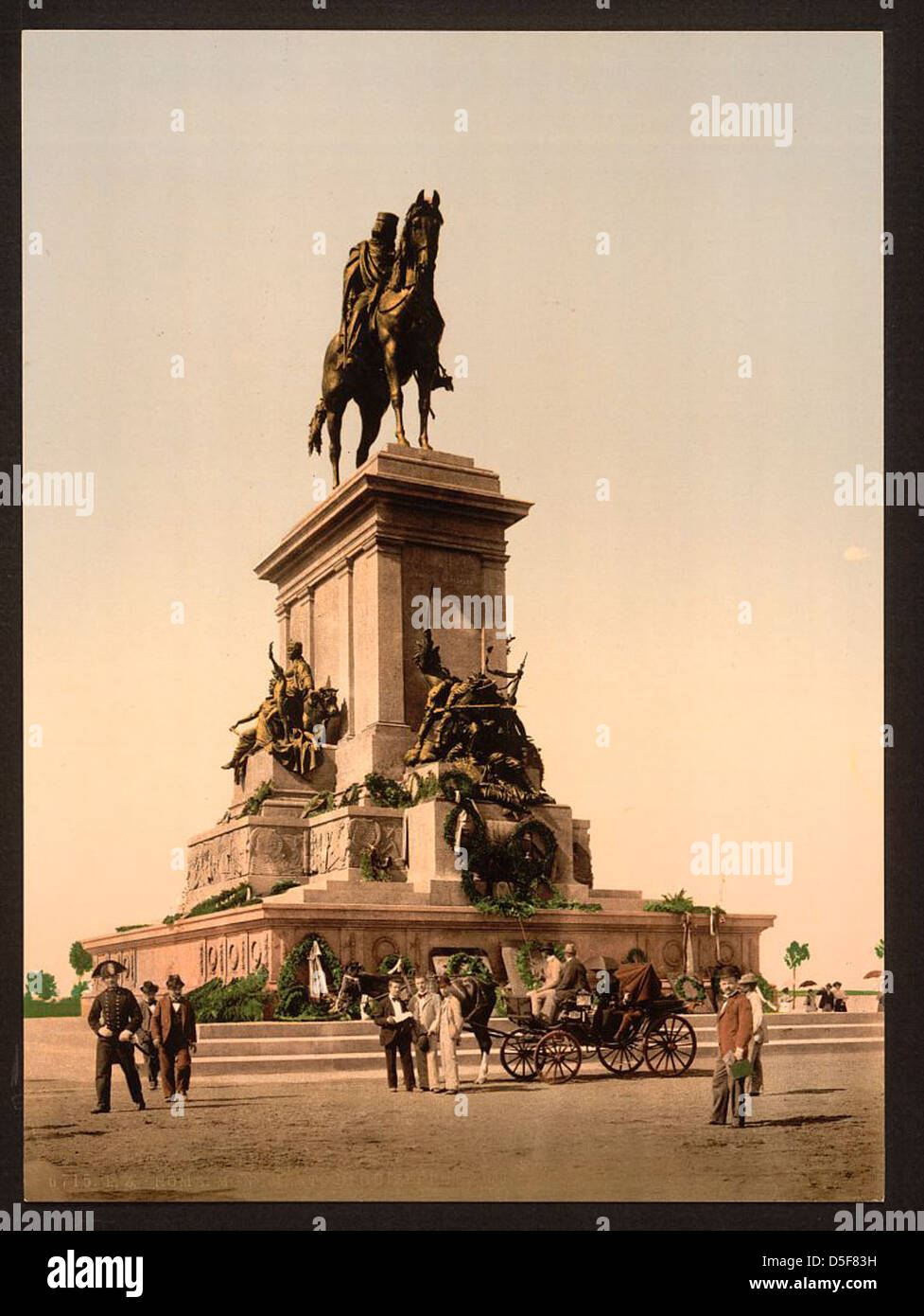 [Garibaldi's Monument, Rome, Italy] (LOC Stock Photo - Alamy