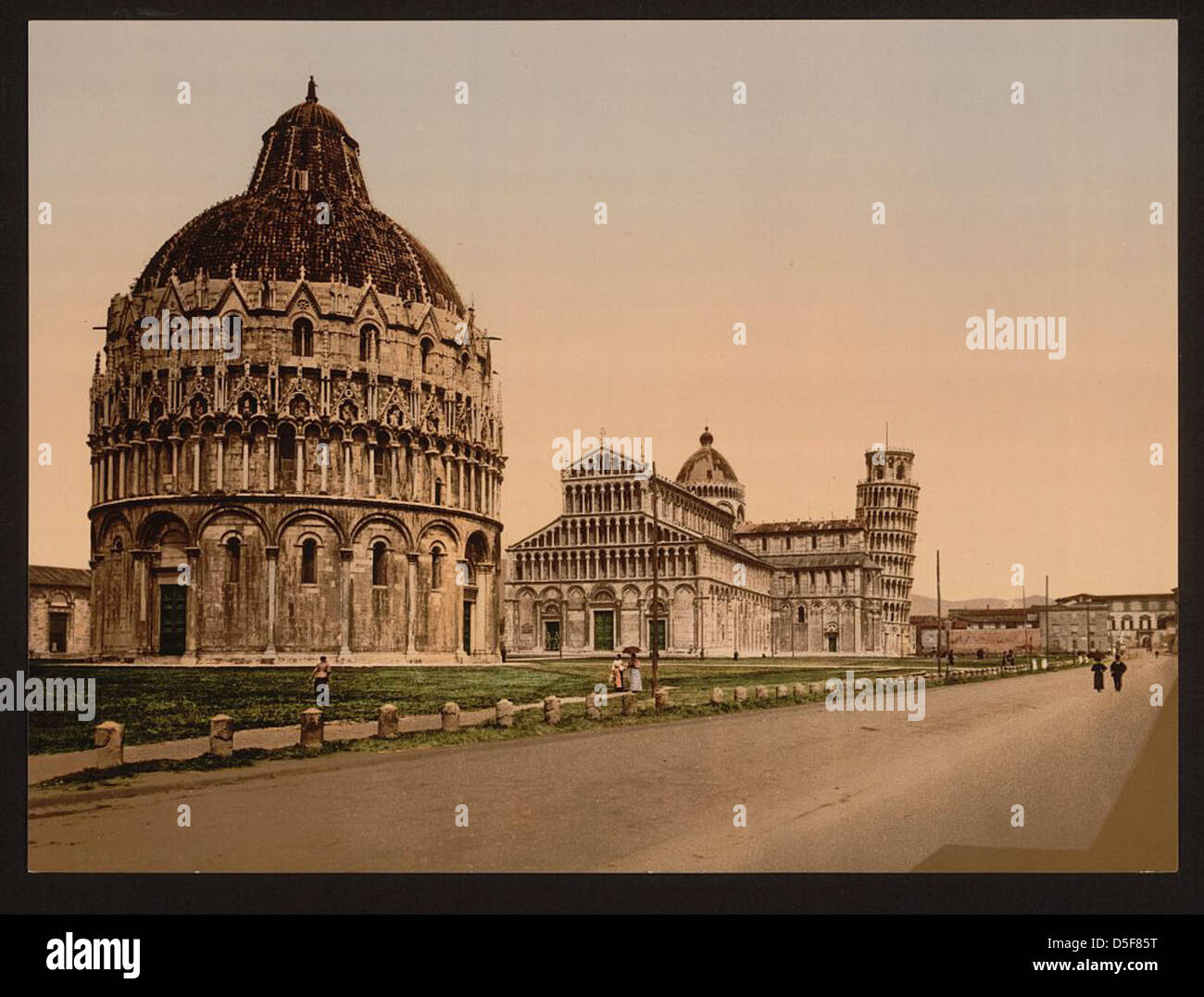 The Cathedral Square in Pisa, Italy, showcases the renowned ...