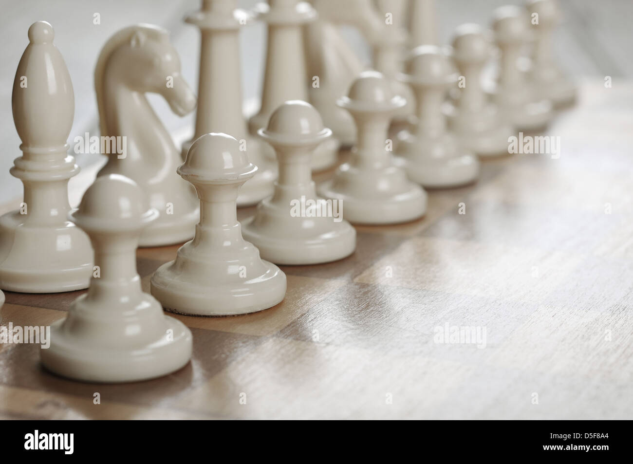 Closeup chess game on table hi-res stock photography and images - Alamy
