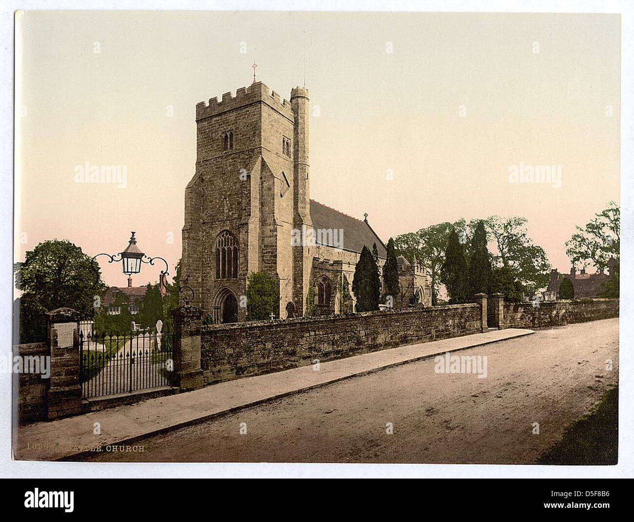 A photograph showing a church in Battle, England, a town known for the ...
