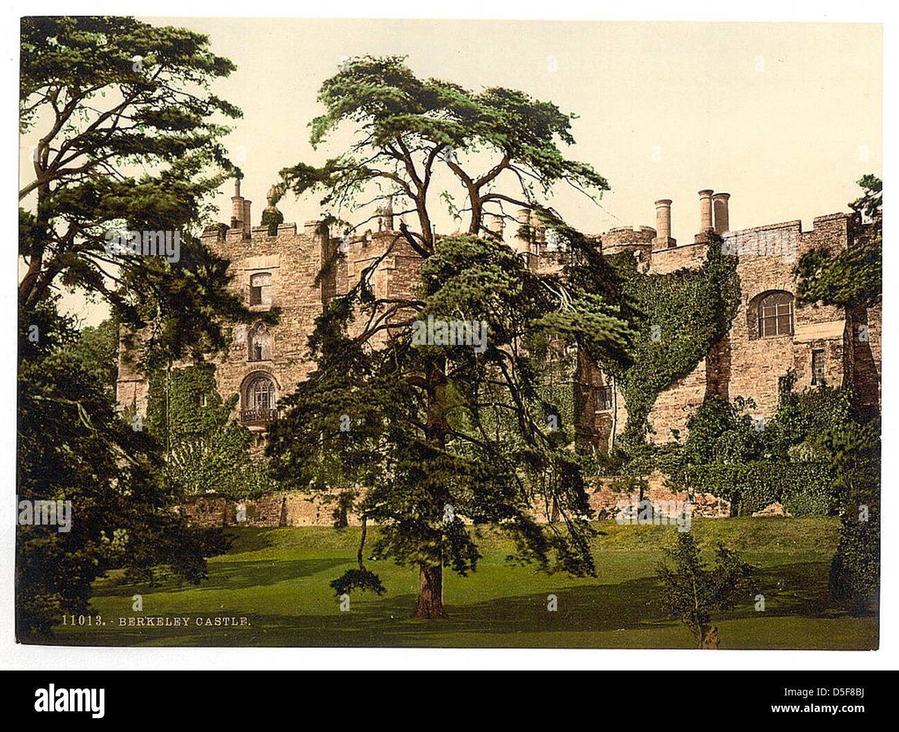 The Castle in Berkeley, England, is featured in this photograph. This ...