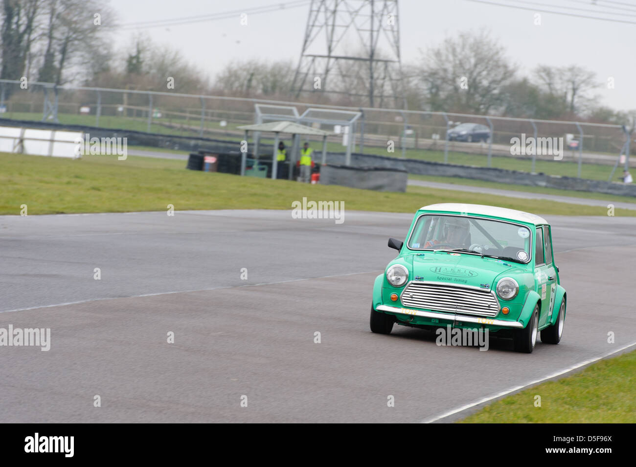 A car racing around Castle Combe Circuit at the Bristol Motor Club's ...