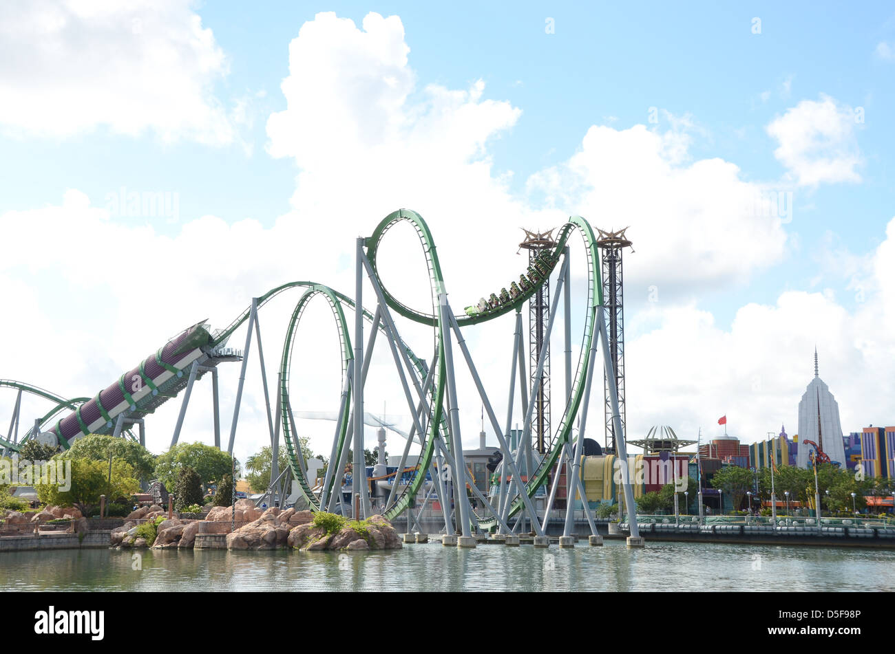 The 'Incredible Hulk' ride at Universal studio's, islands of Adventure ...