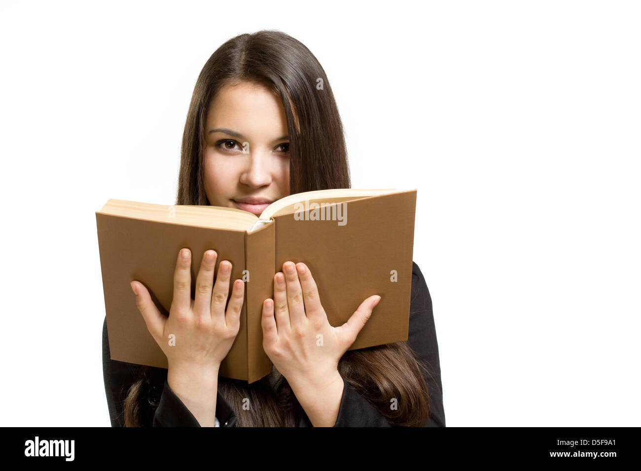 Pretty brunette college student hi-res stock photography and images - Alamy