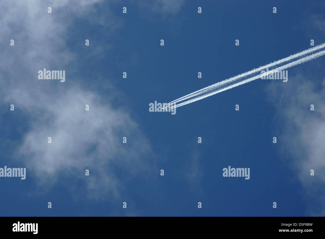 A380 airbus jet stream plane flying clouds sky Stock Photo - Alamy