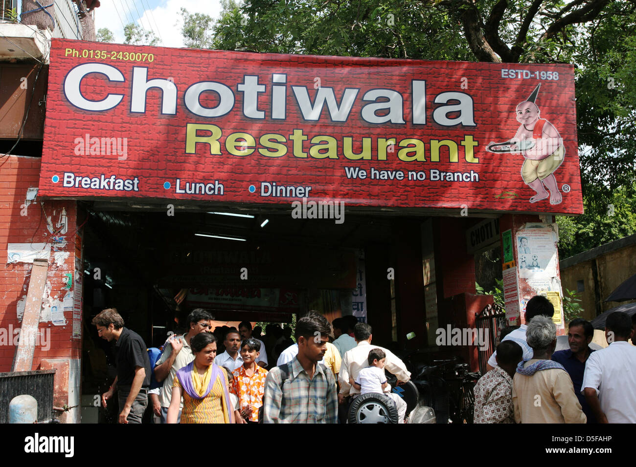 The Chotiwala Restaurant, famous for its mascot, the Chotiwala, has ...