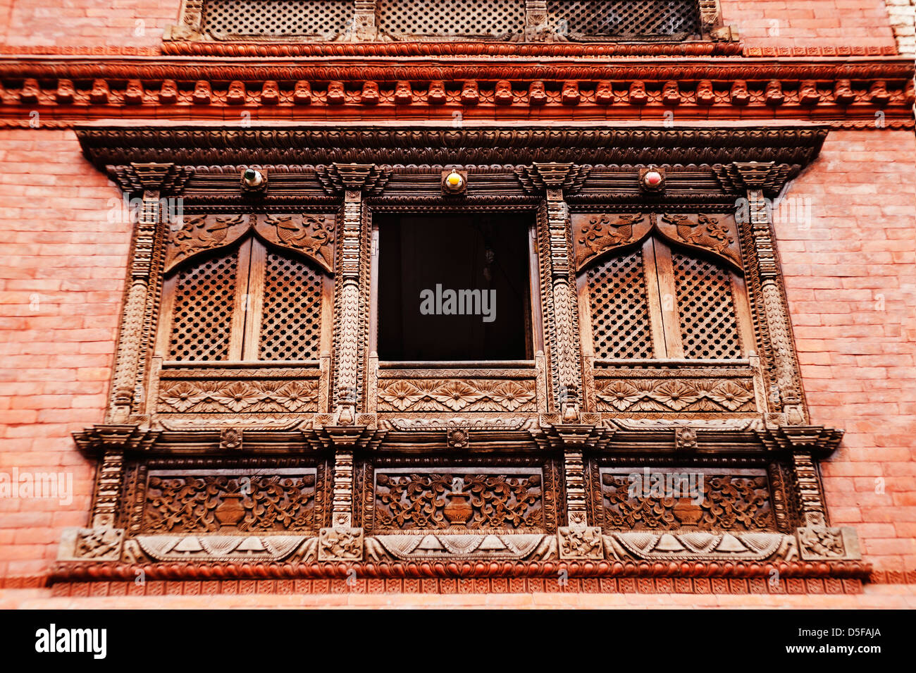 Window of a building, Swayambhunath, Kathmandu, Nepal Stock Photo - Alamy