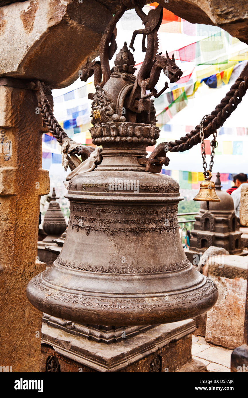 Kathmandu nepal temple bell in hi-res stock photography and images - Alamy
