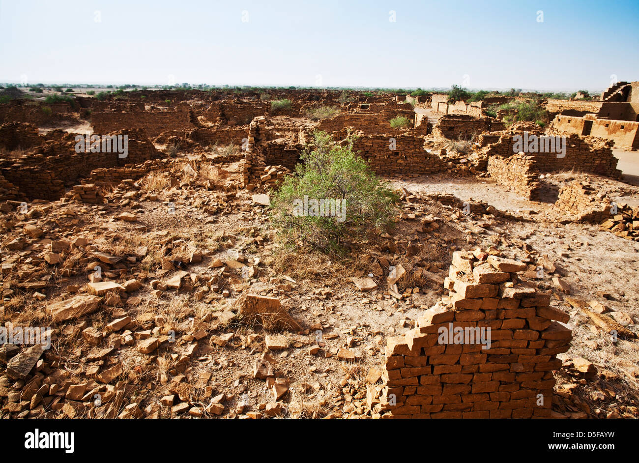 Ruins of deserted village, Kuldhara Village, Jaisalmer, Rajasthan ...