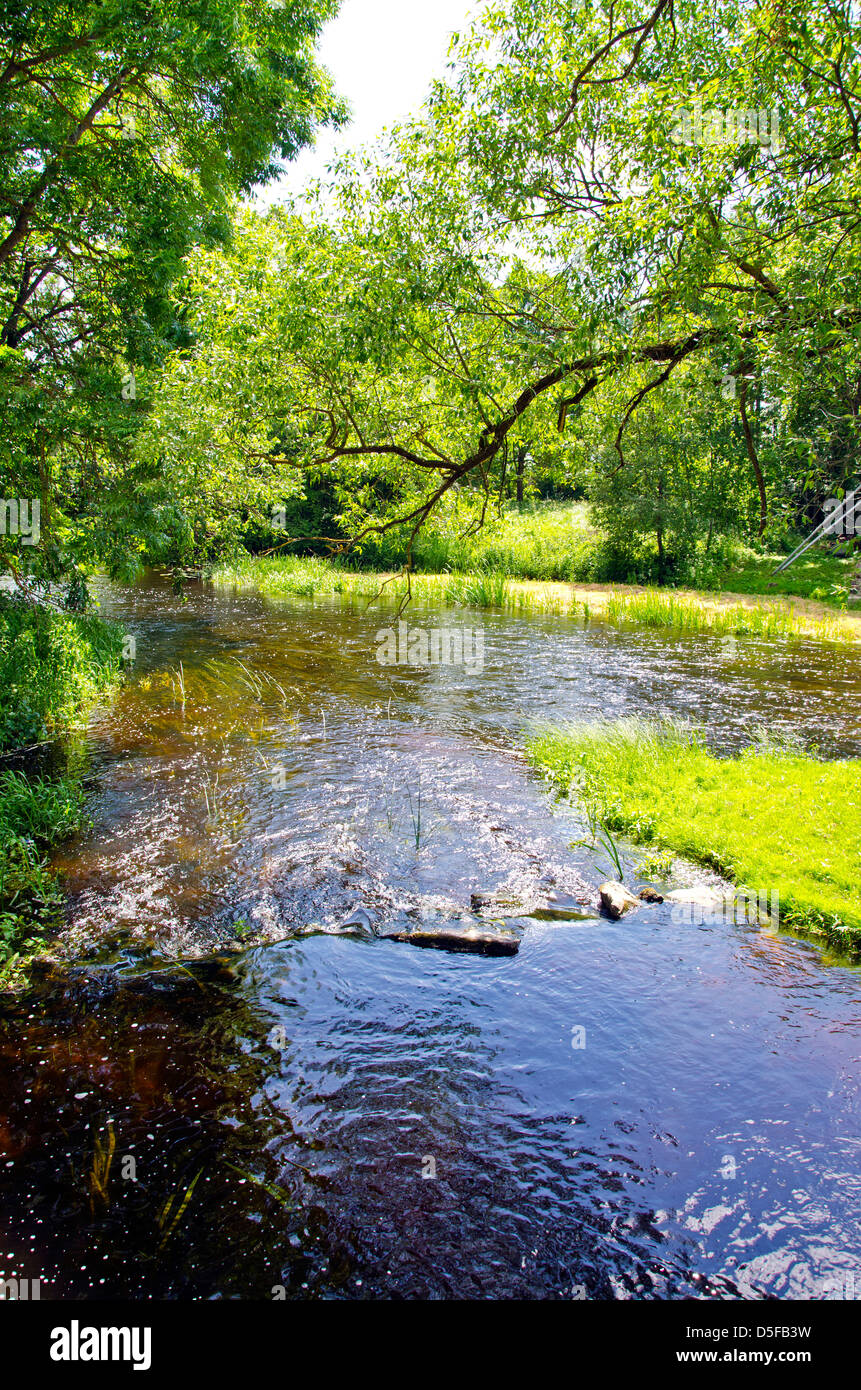 summer beautiful and clean river landscape Stock Photo - Alamy