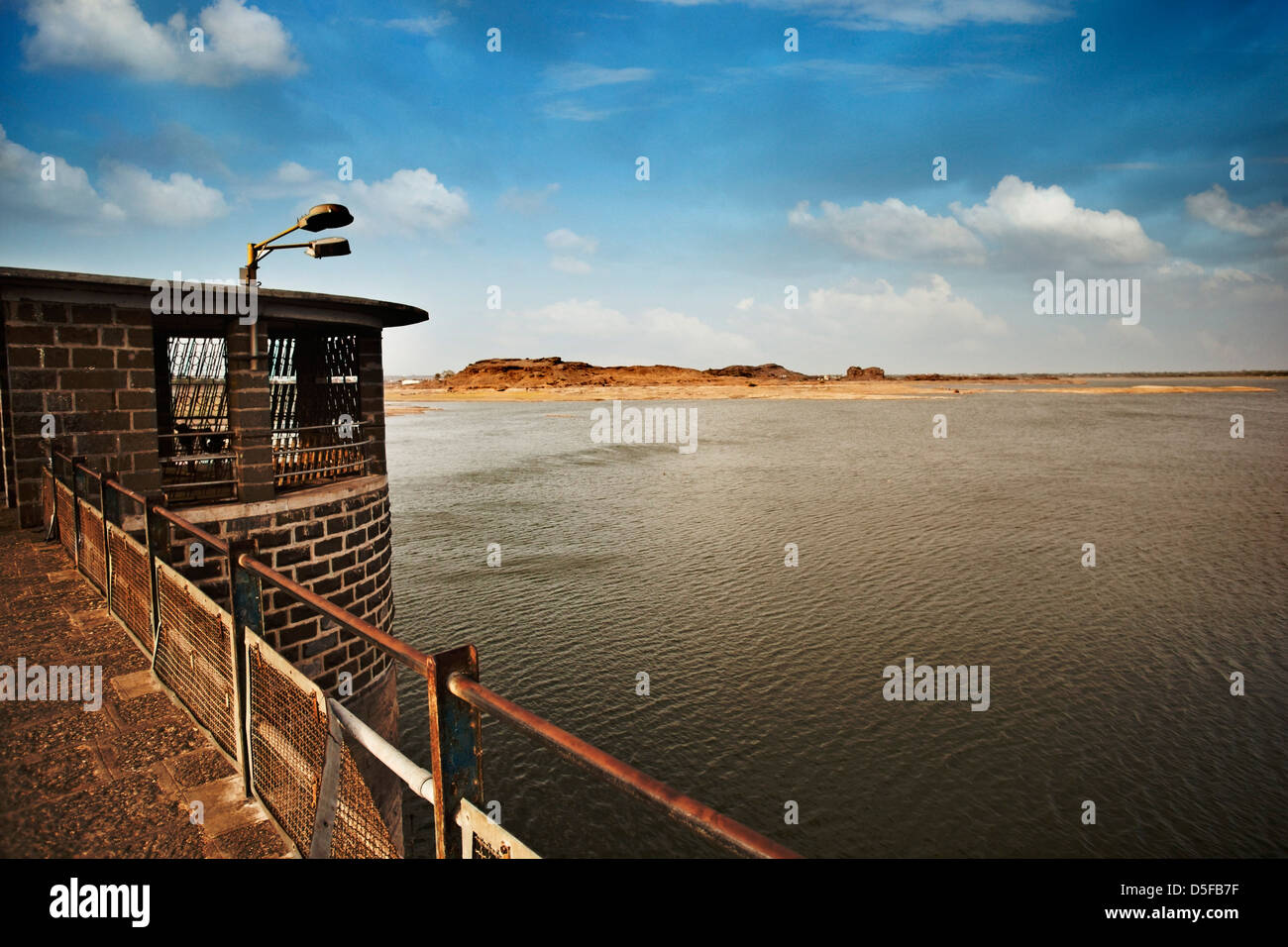Aji Dam on Aji River, Rajkot, Gujarat, India Stock Photo - Alamy