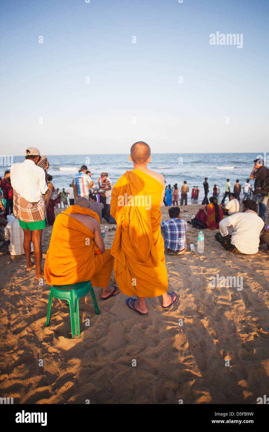 Monks on beach hi-res stock photography and images - Alamy