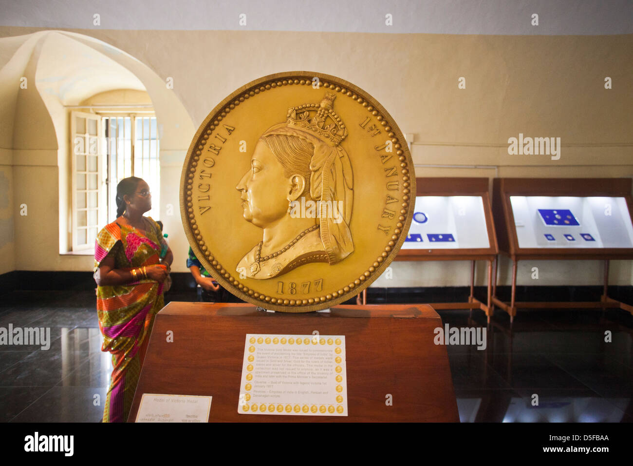 Tourist at a museum, Fort Museum, Fort St. George, Chennai, Tamil Nadu ...