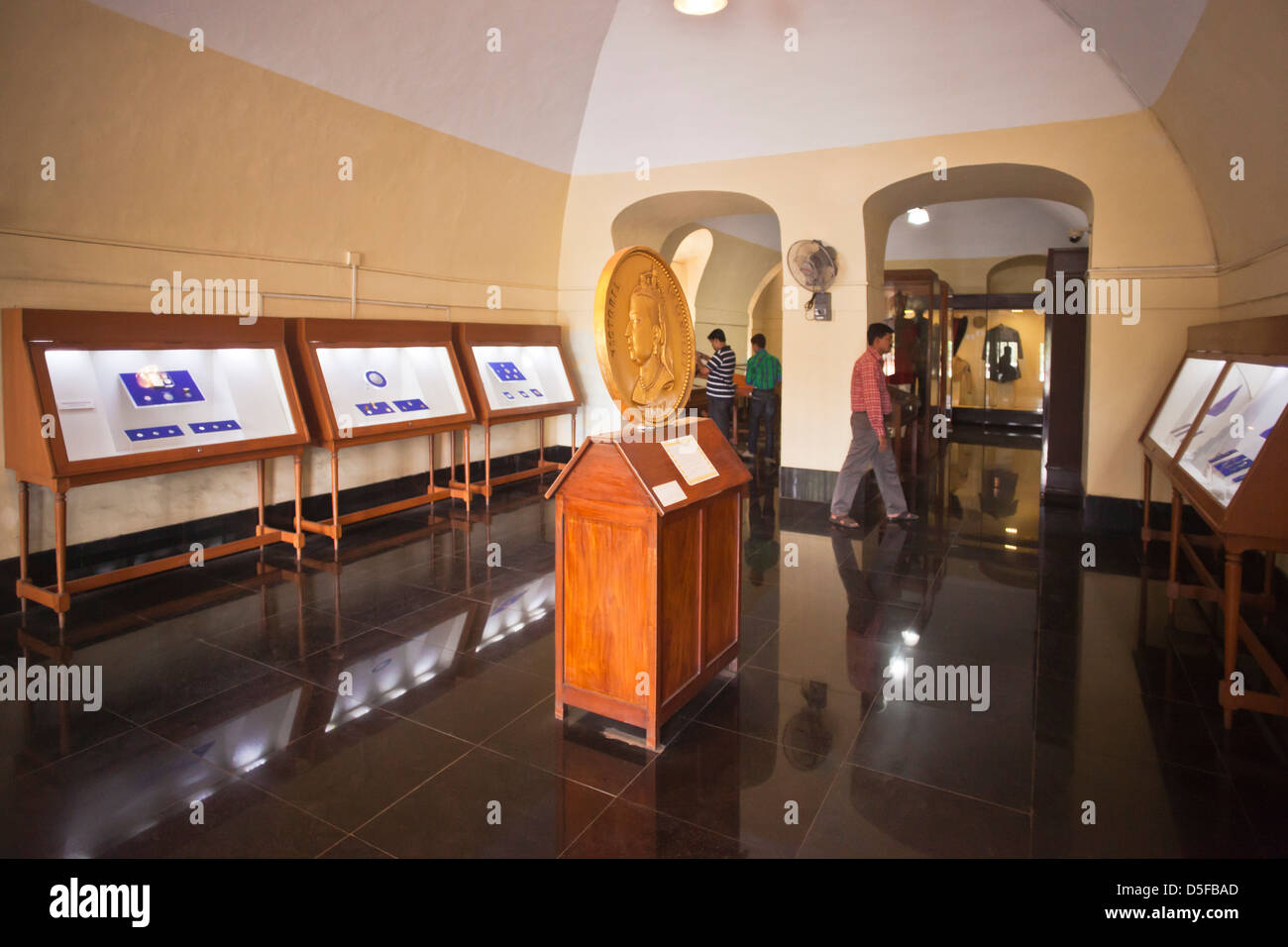 Tourist at a museum, Fort Museum, Fort St. George, Chennai, Tamil Nadu ...