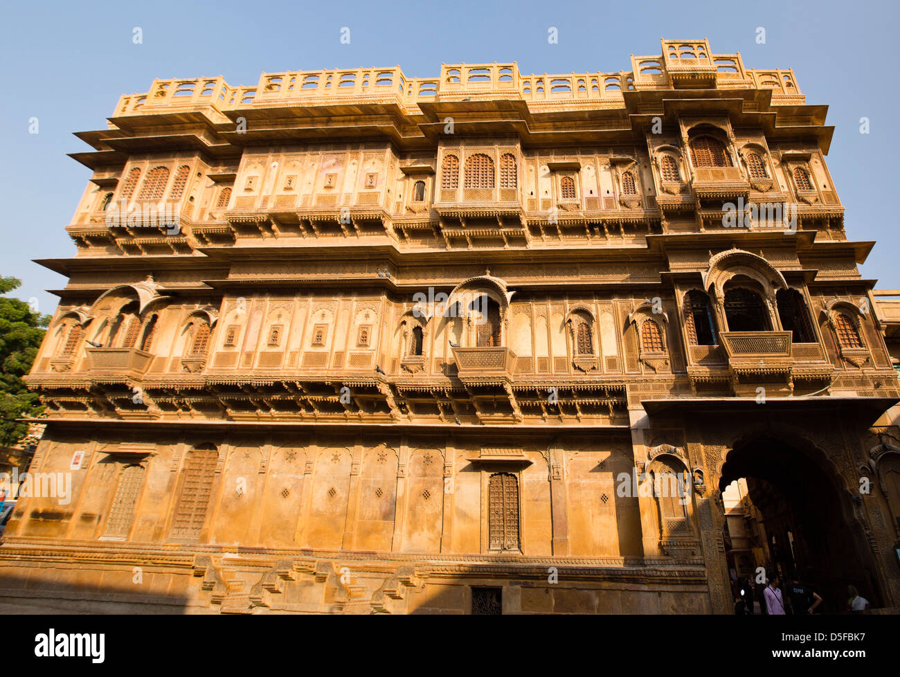 Architectural detail of a fort, Jaisalmer Fort, Jaisalmer, Rajasthan ...