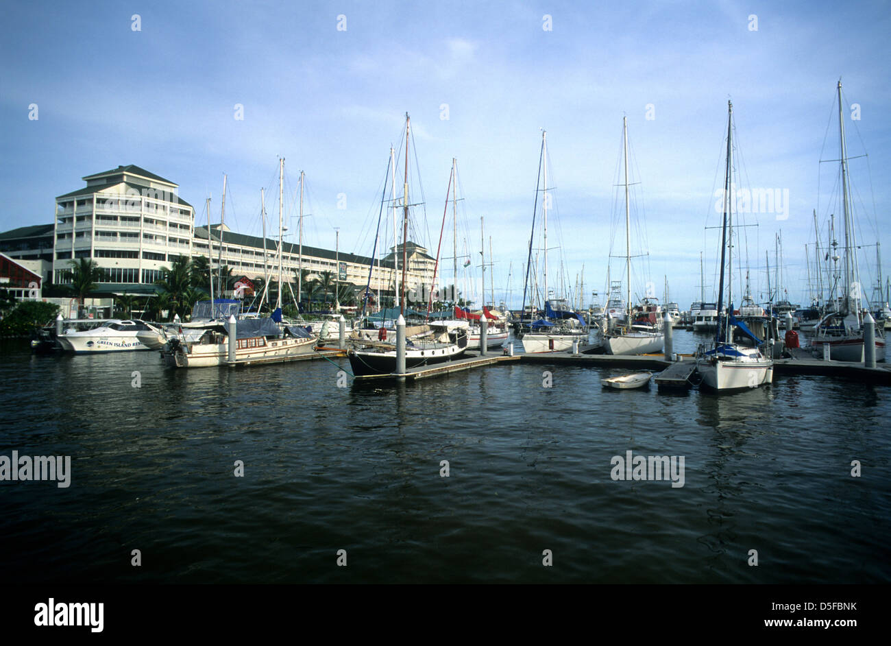 Australia, Northern Territory, Cairns, view over the wharf Stock Photo ...
