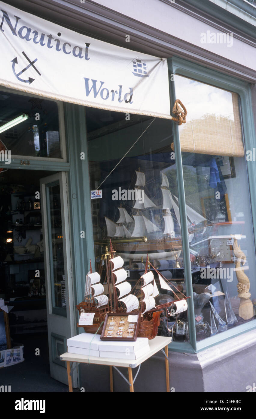 Australia, Victoria, Melbourne, Willamstown, the Nautical shop along ...