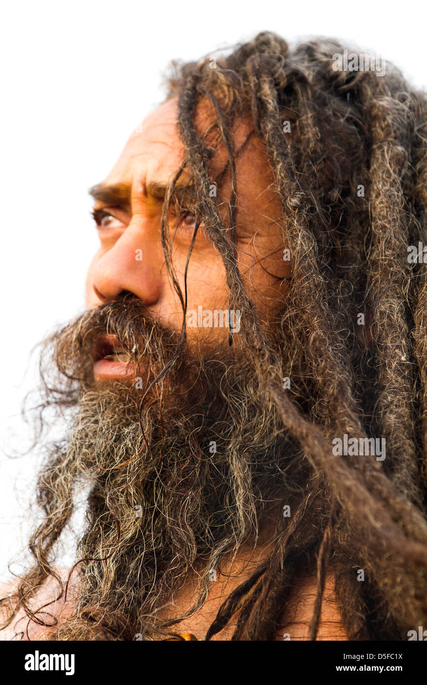 Sadhu pilgrim dreadlocks india hi-res stock photography and images - Alamy